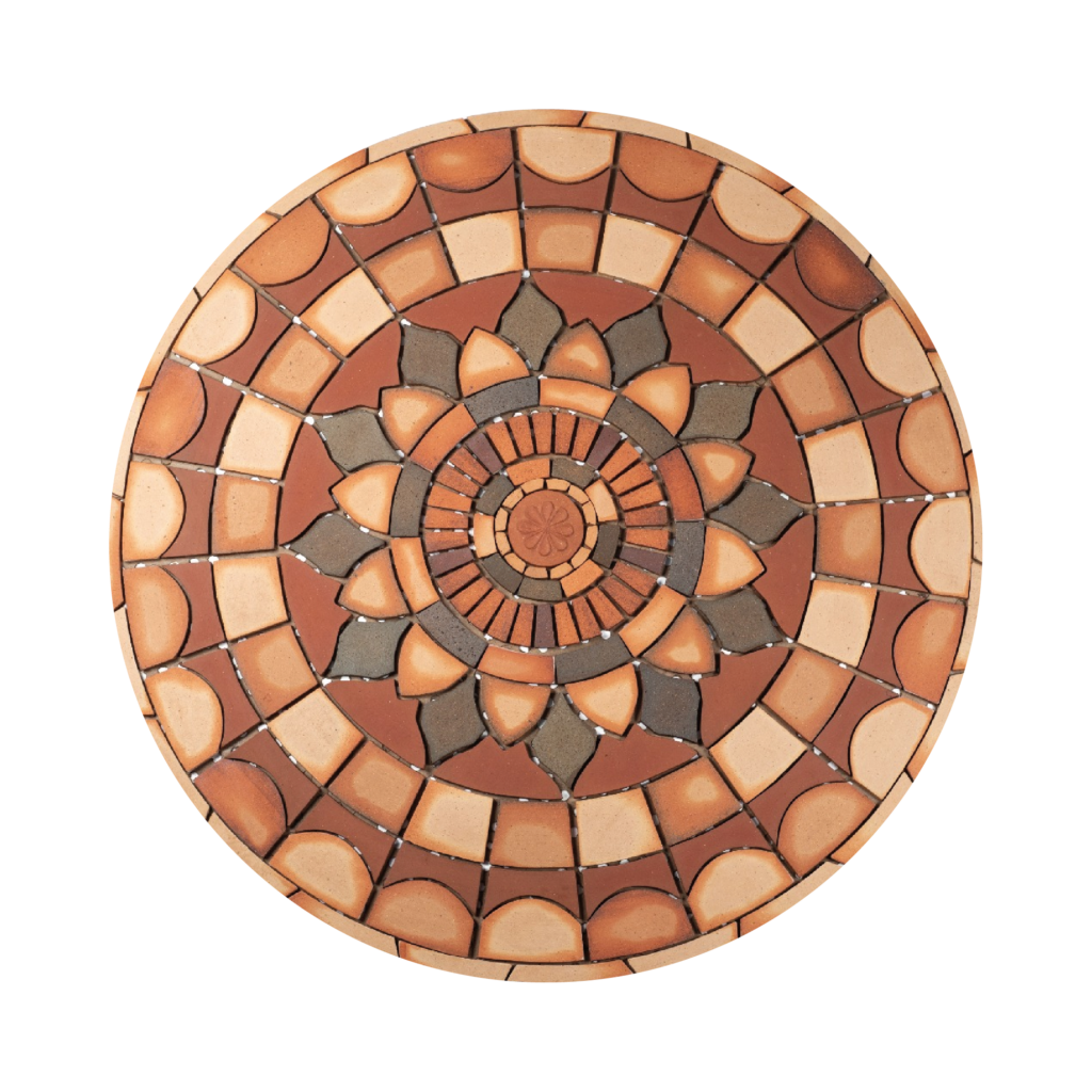 Rosetón en Gres Begonia - Colgres