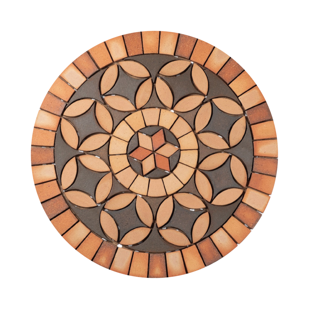 Rosetón en Gres Bruselas - Colgres