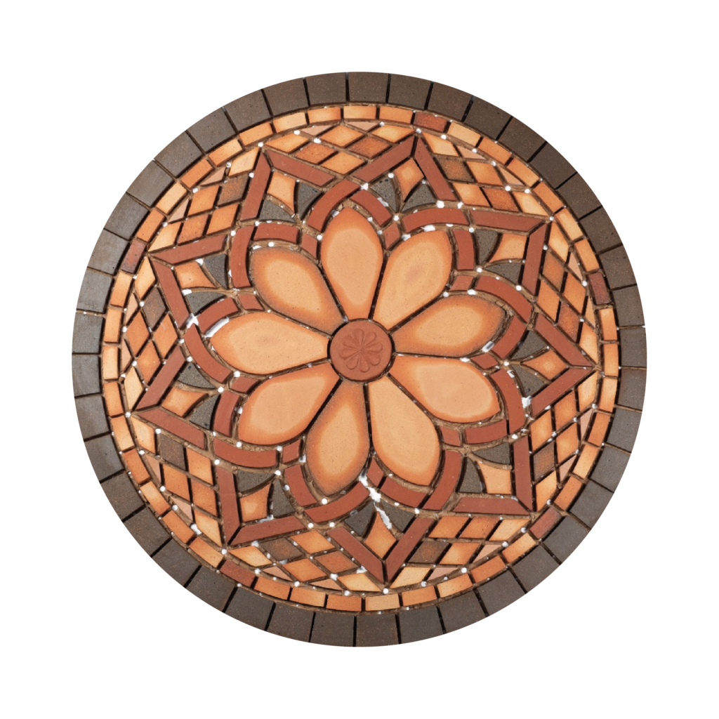 Rosetón en Gres Margarita - Colgres